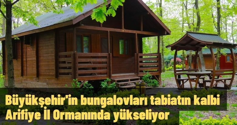 Büyükşehir’in bungalovları tabiatın kalbi Arifiye İl Ormanında ...